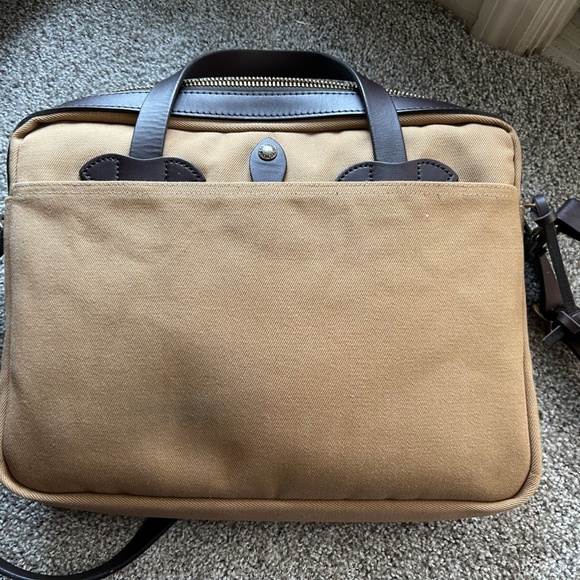 Filson | Bags | Filson Rugged Twill Original Briefcase Tan | Poshmark